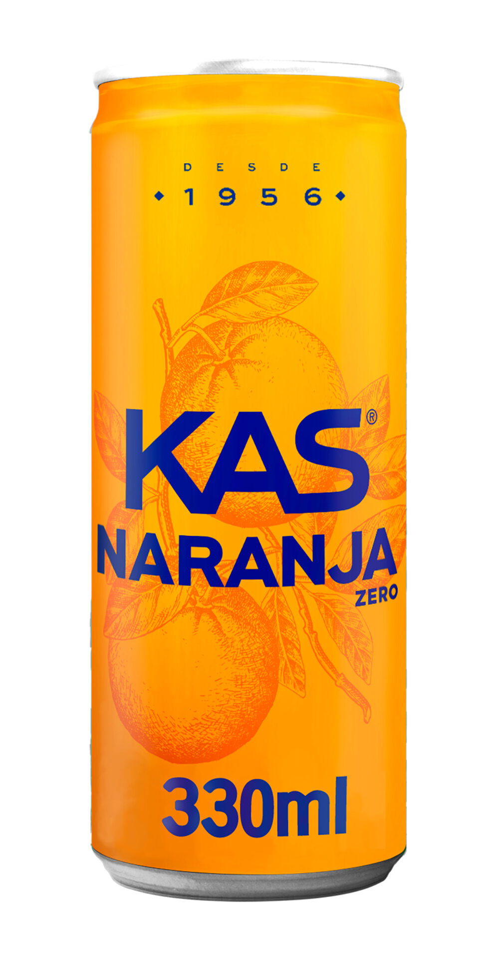 KAS Naranja Zero Refresco con gas Sin Azúcar Lata 330 ml